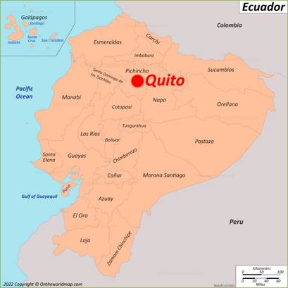 Mapa de Quito | Ecuador | Mapas Detallados de San Francisco de Quito