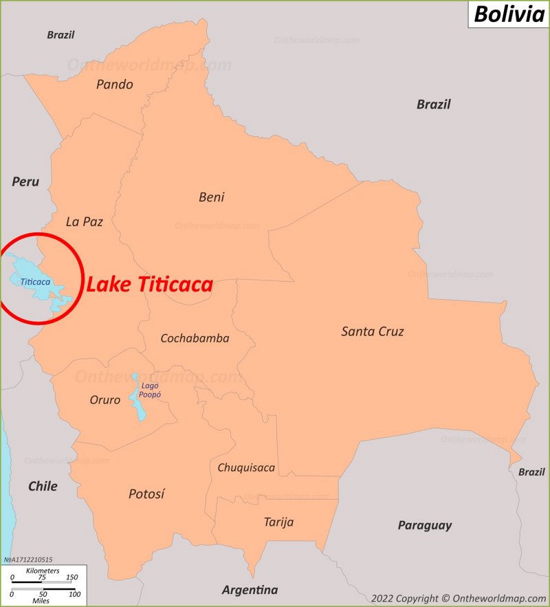 Mapa de Titicaca | Perú | Mapas Detallados de Lago Titicaca