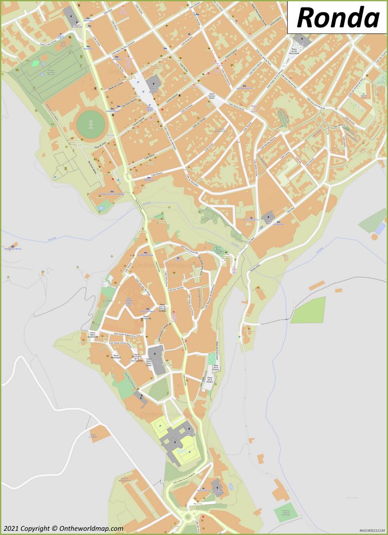 Ronda Mapa | España | Mapas Detallados de Ronda
