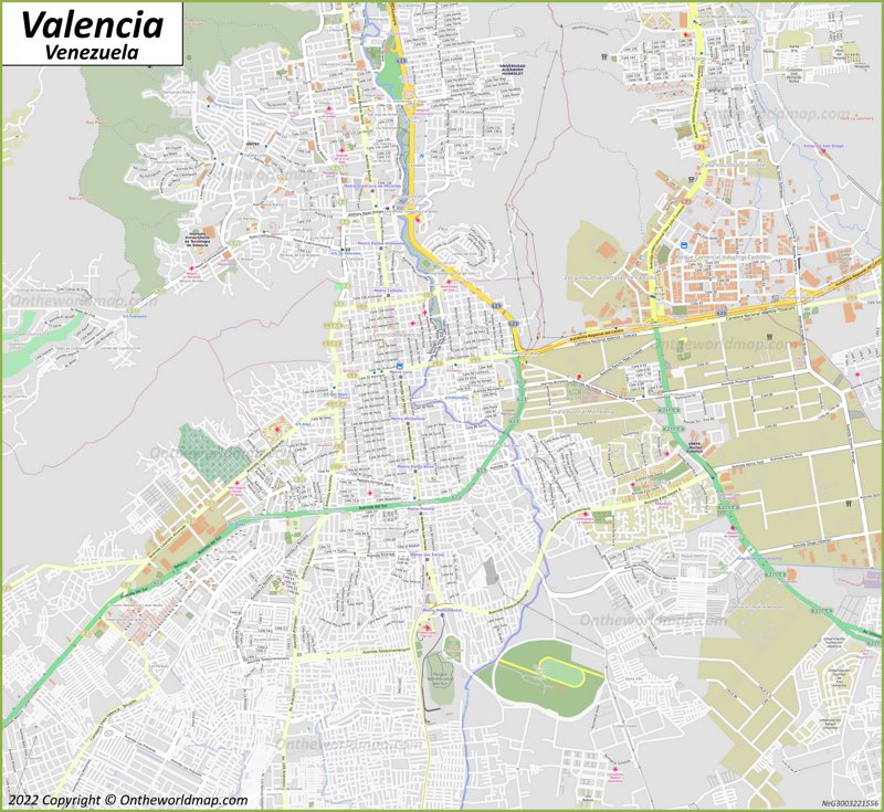 Mapa de Valencia | Venezuela | Mapas Detallados de Valencia
